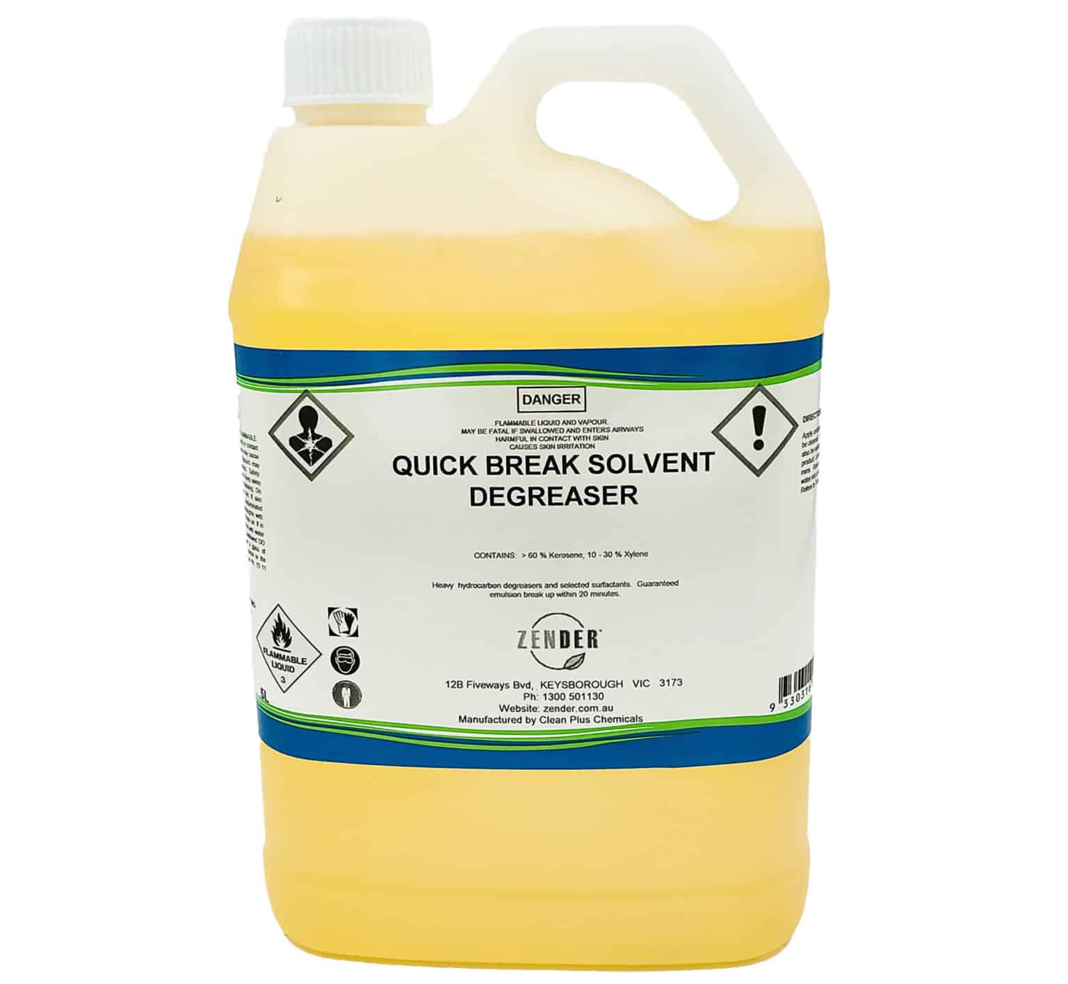 Quick Break Solvent Degreaser - Zender - Zender