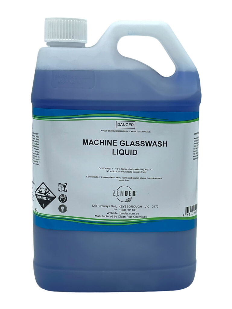 Machine Glasswash Liquid - Zender - Zender